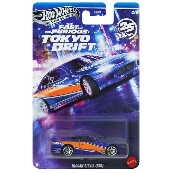 Hot Wheels 2026 Premium Fast & Furious Tokyo Drift Silver Series Set o ...