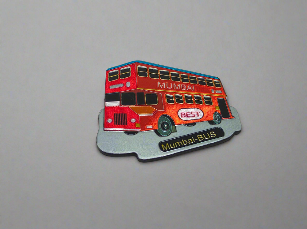 Mumbai BEST Double Decker Bus Fridge Magnet – Prithvi Enterprises